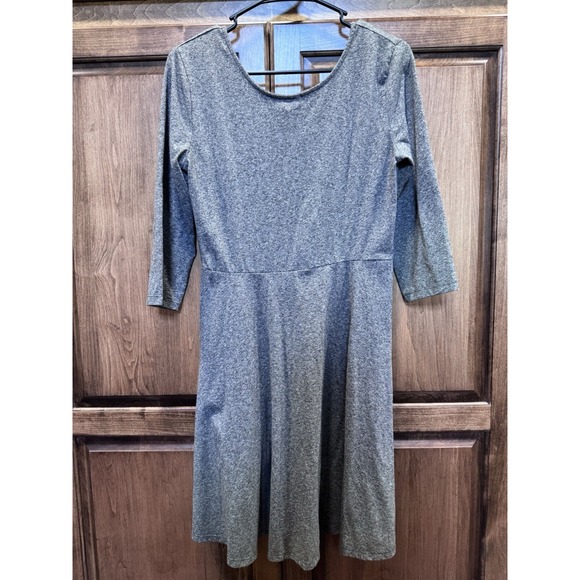 H&M | Dresses | Hm Divided Basic Gray 34 Sleeve Aline Dress Size M ...